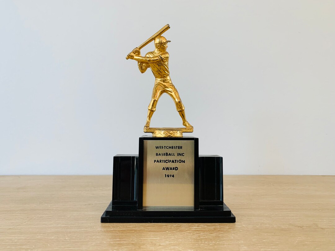 Vintage Baseball Trophy Circa 1974 - Etsy