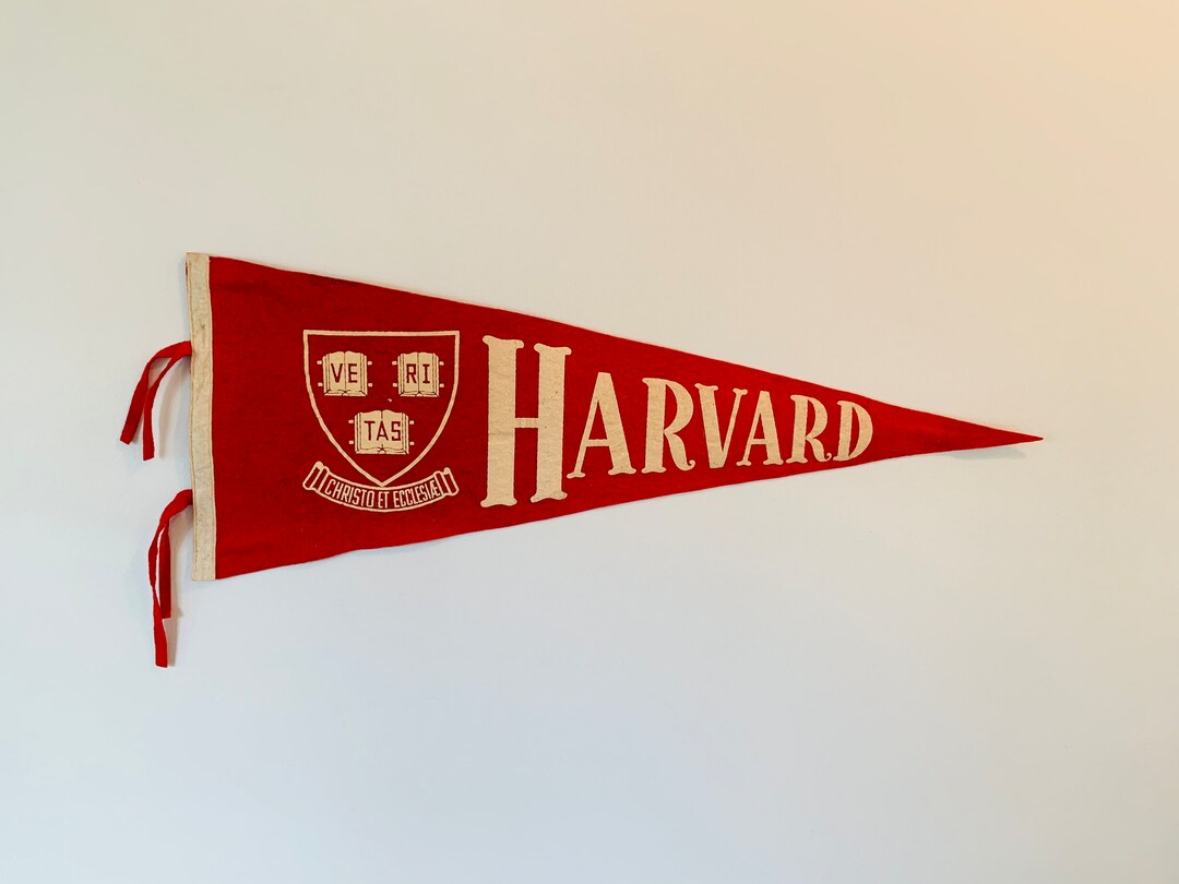 Vintage Harvard University Full Size Pennant - Etsy