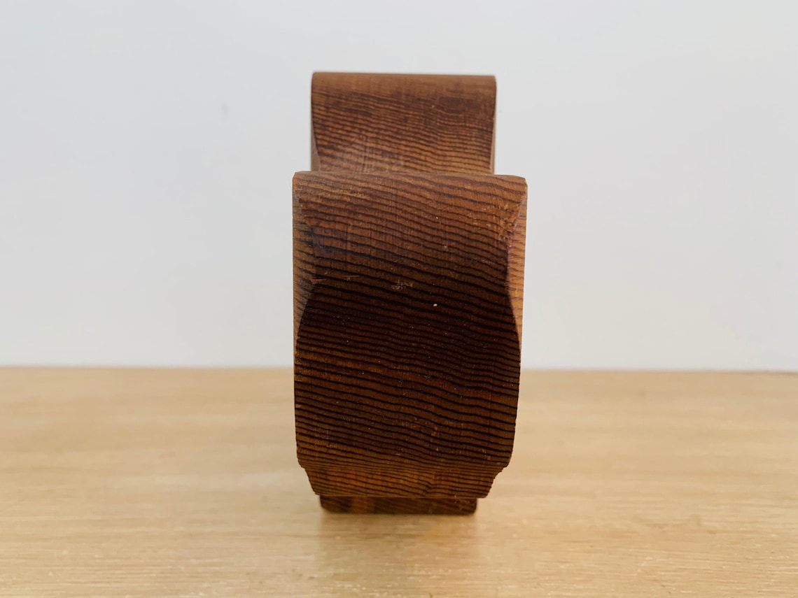 Vintage Wooden Buffalo Figure | Etsy