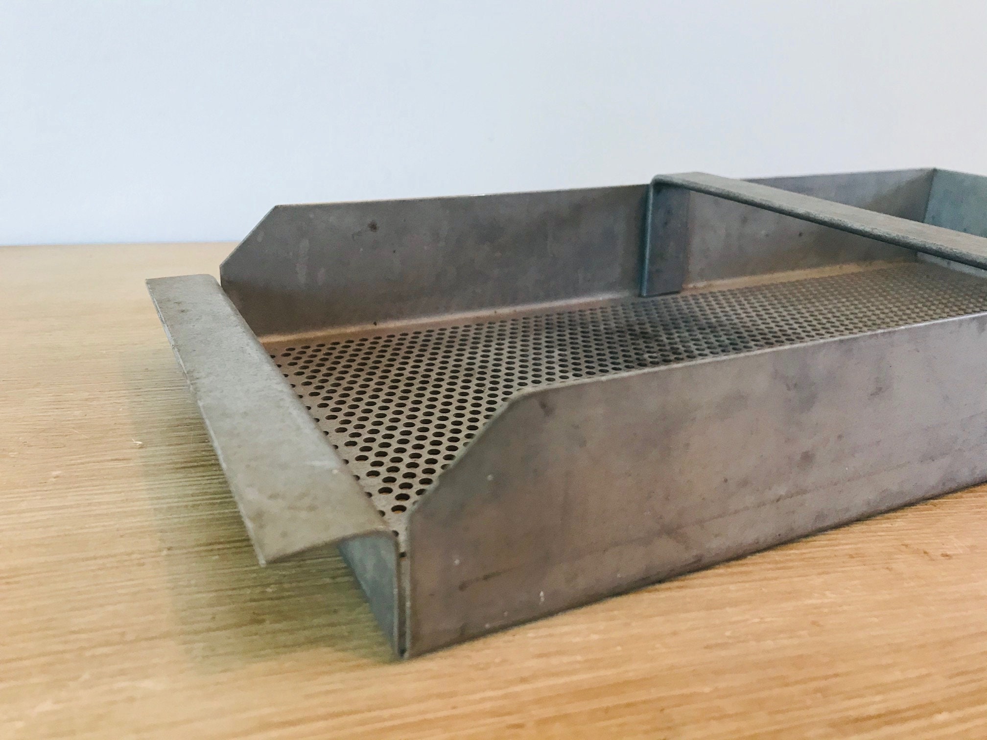 Vintage Industrial Metal Trays Set of 3 | Etsy