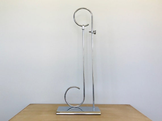 Vintage Mid Century Modern Chrome Store Display Stand | Etsy