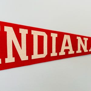 Vintage Indiana University Pennant IU Pennant - Etsy