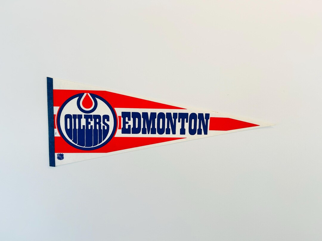 Vintage Edmonton Oilers NHL Pennant Full Size Pennant - Etsy