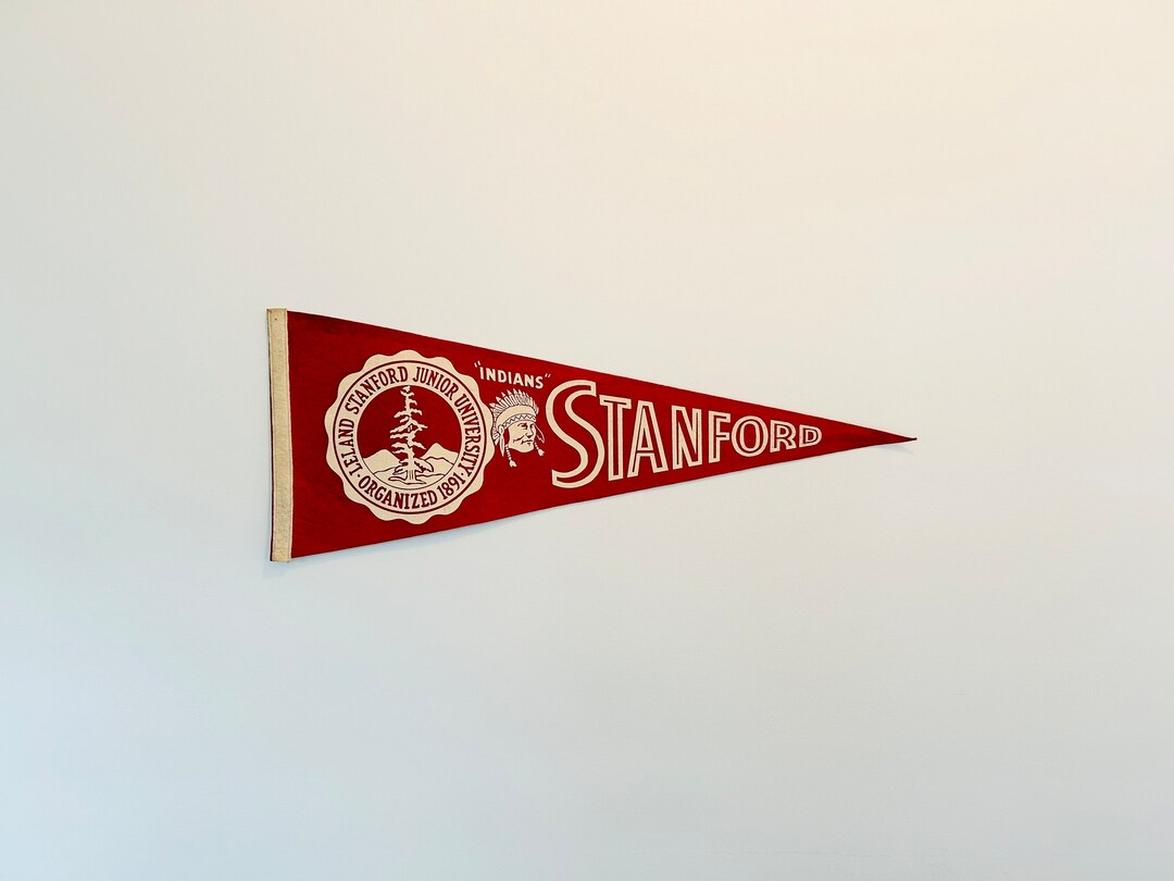 Vintage Stanford University Full Sized Pennant - Etsy