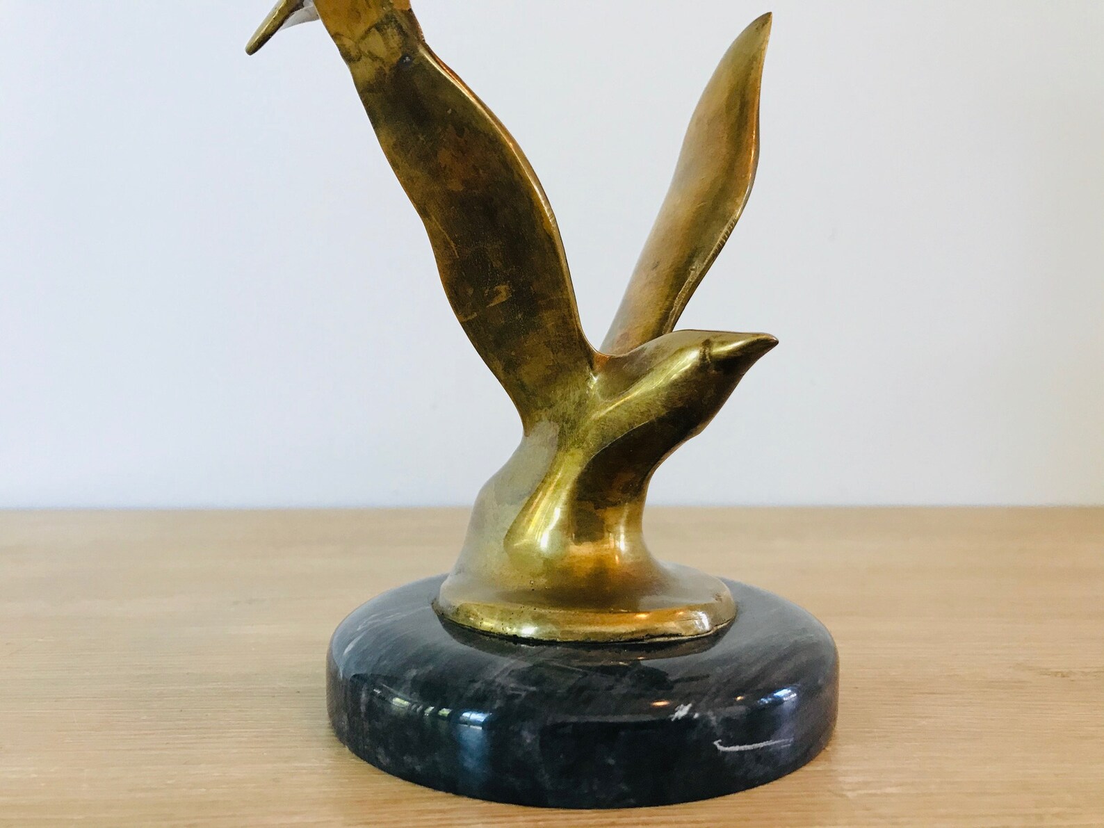 Vintage Mid Century Modern Solid Brass Seagull Sculpture - Etsy
