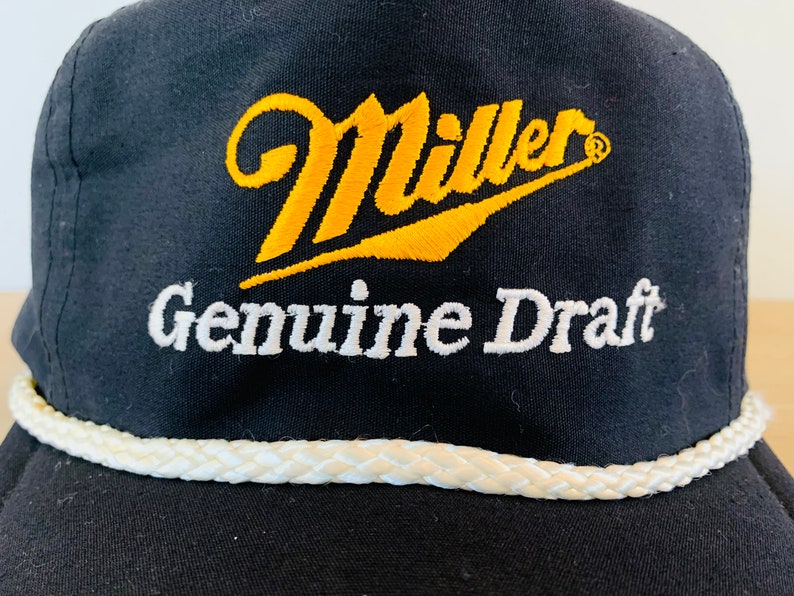 Vintage Miller Genuine Draft Snapback Hat Cap - Etsy
