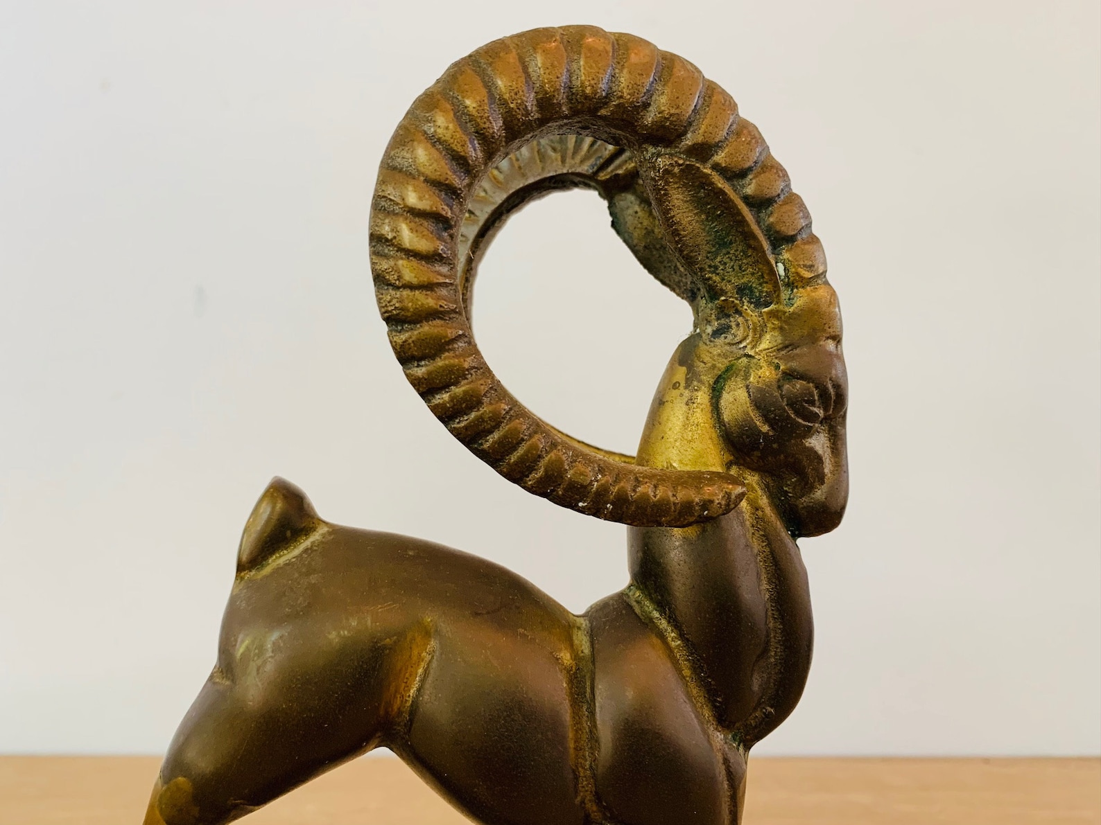 Vintage Mid Century Modern Brass Ibex Sculpture - Etsy