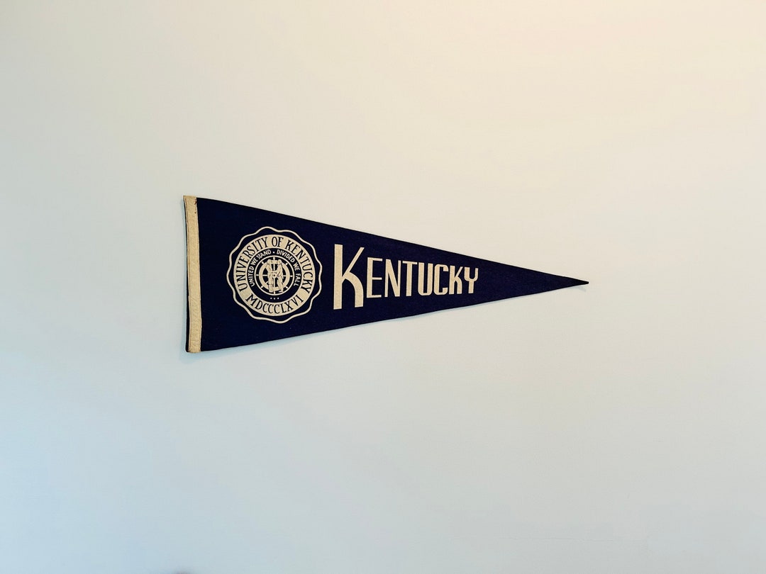 Vintage University of Kentucky Full Sized Pennant - Etsy