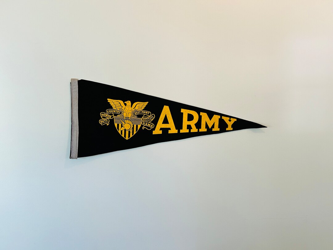 Vintage US Military Academy West Point Army Pennant - Etsy