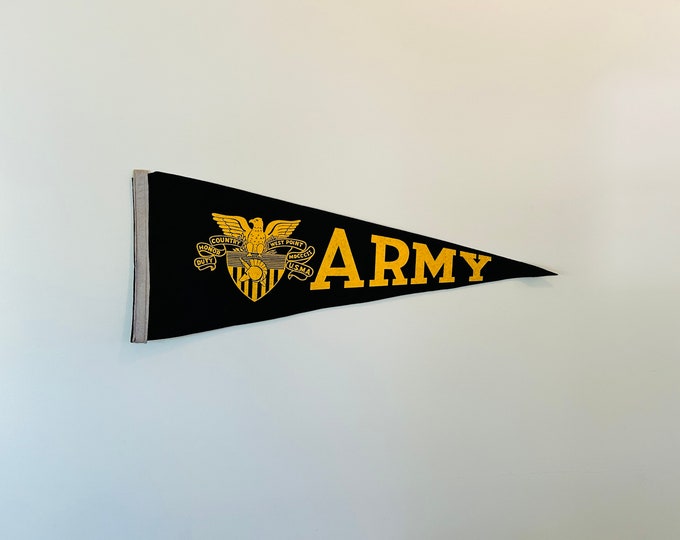 Vintage US Military Academy West Point Army Pennant - Etsy