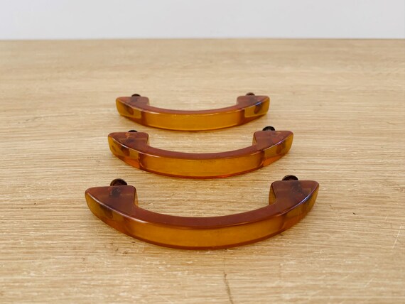 Vintage Bakelite Drawer Handles Set of 3 - Etsy