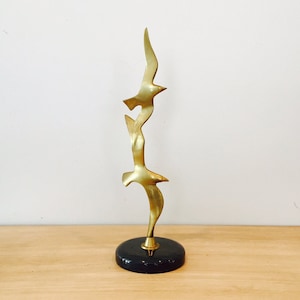 Vintage Mid Century Modern Gatco Solid Brass Seagull Sculpture Seagulls ...