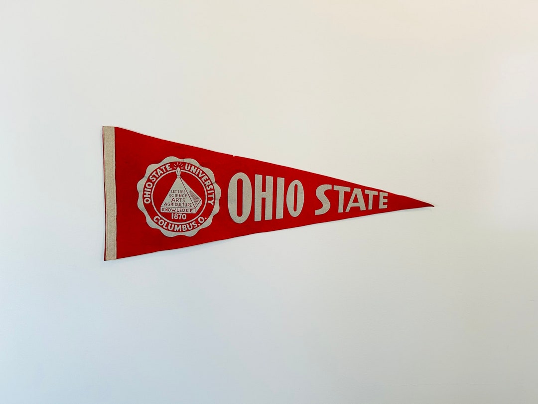 Vintage the Ohio State University Full Size Pennant - Etsy