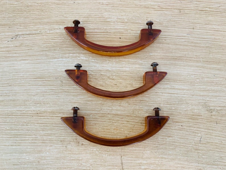 Vintage Bakelite Drawer Handles Set of 3 - Etsy