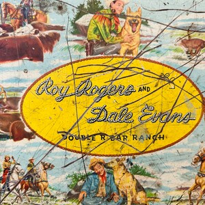 Vintage Roy Rogers Metal Lunchbox Roy Rogers and Dale Evans Double R ...