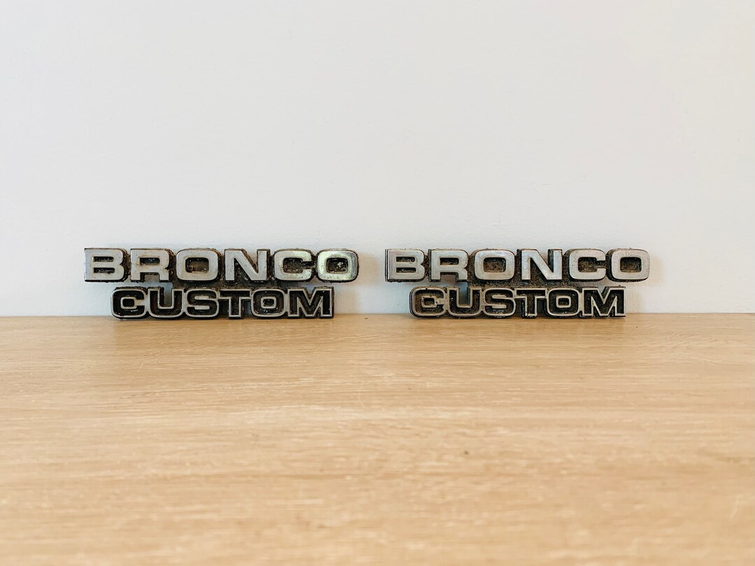 Vintage Pair of 1970s Original Automotive Parts Chrome Ford Bronco ...