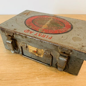 Vintage First Aid Box for the L. E. Myers Co. Electrical Contractor by ...