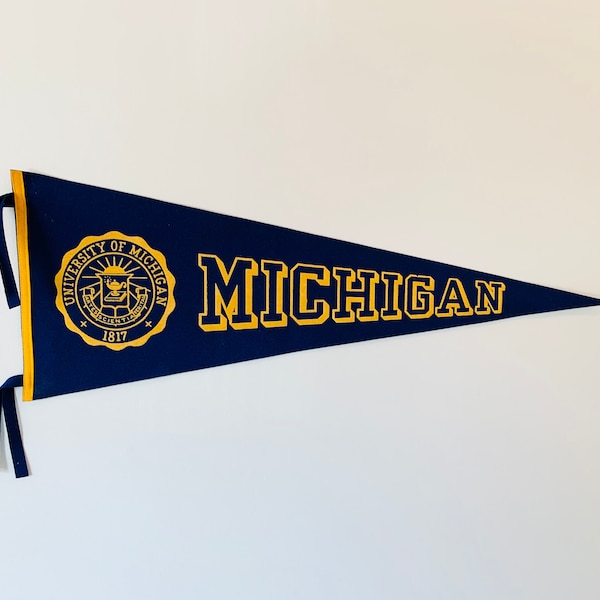 Michigan Pennant - Etsy