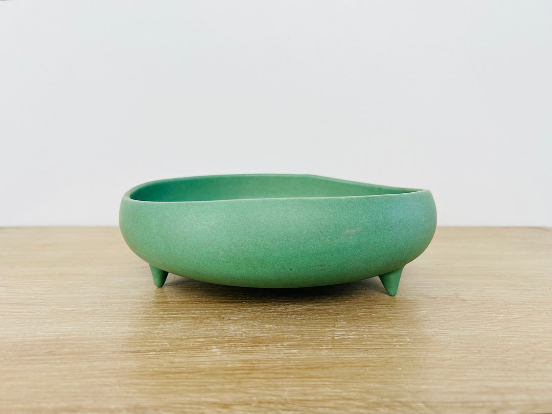 Mid Century Modern Redwing Red Wing Pottery 3 Footed Ceramic Bowl M ...