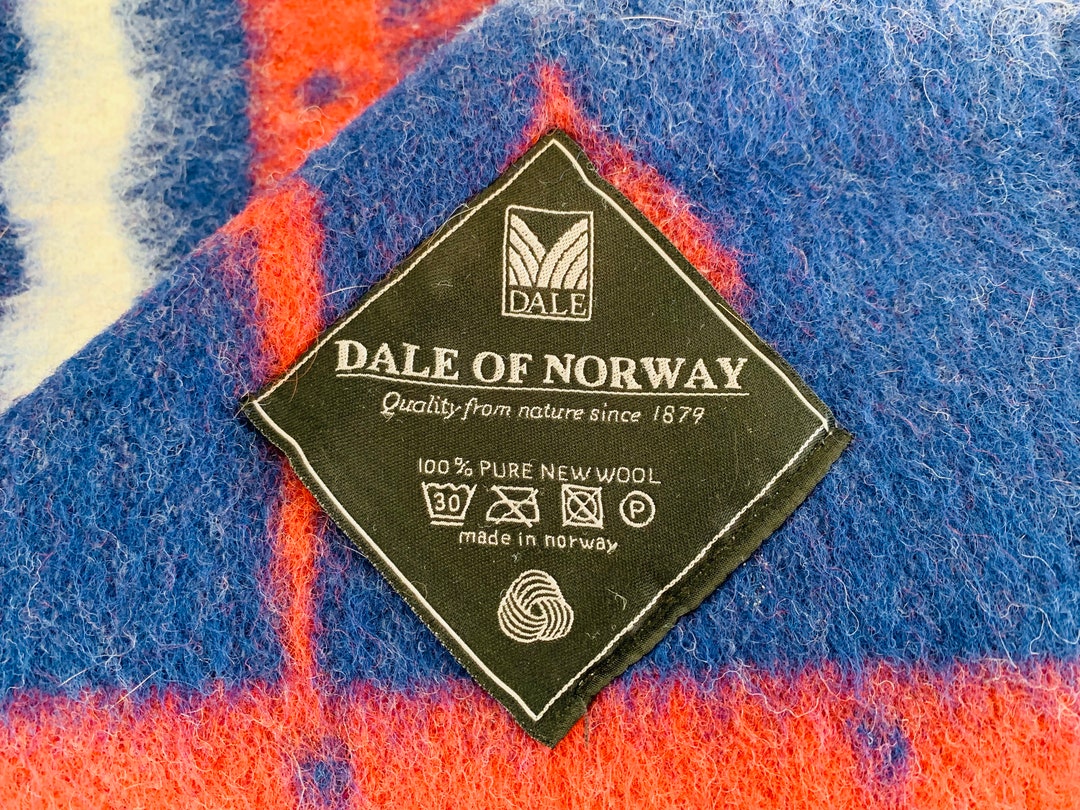 Vintage Dale of Norway Wool Blanket 100% Pure New Wool Made in Norway ...
