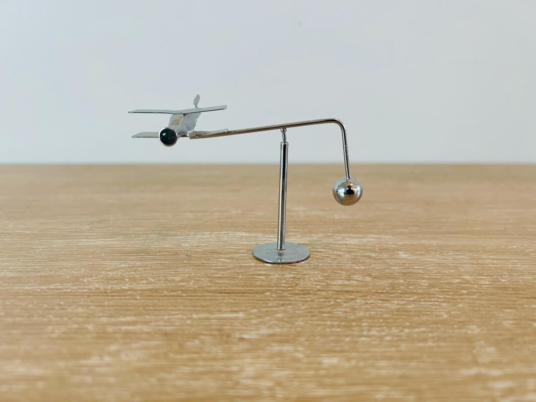 Vintage Perpetual Motion Kinetic Motion Small Toy Airplane - Etsy