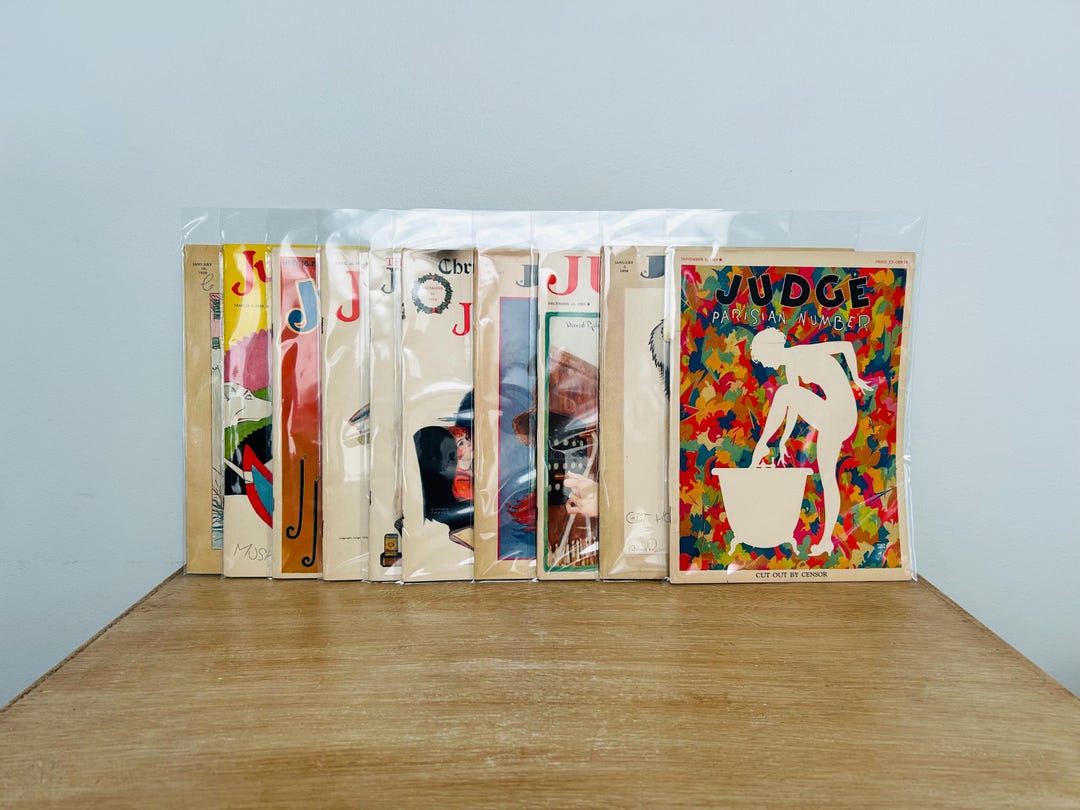 Vintage 1920s Judge Magazines Lot of 10 Satire Humor Magazine, Cover ...