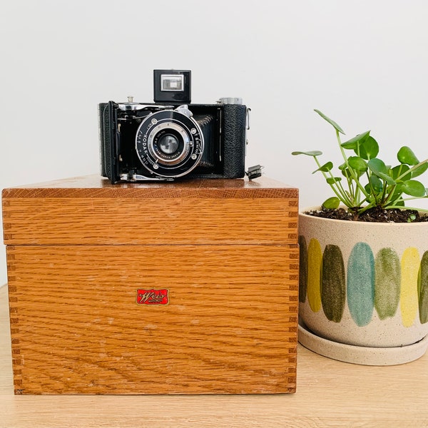 Antique Wooden File Box - Etsy