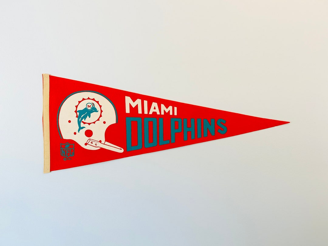 Vintage 1967 Miami Dolphins NFL Football Pennant - Etsy
