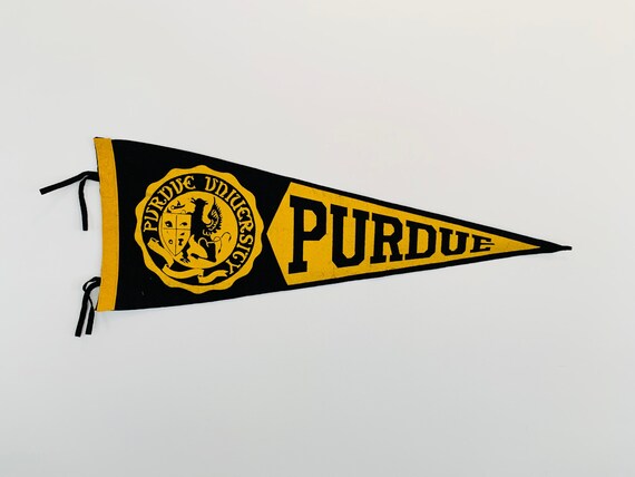 Souvenirs & Events Vintage Purdue University Pennant Art & Collectibles ...