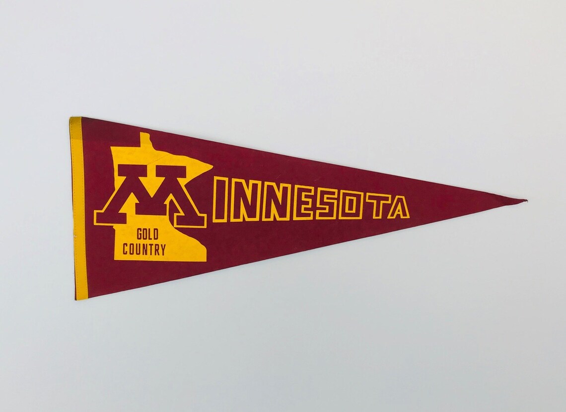 Vintage University of Minnesota Pennant | Etsy