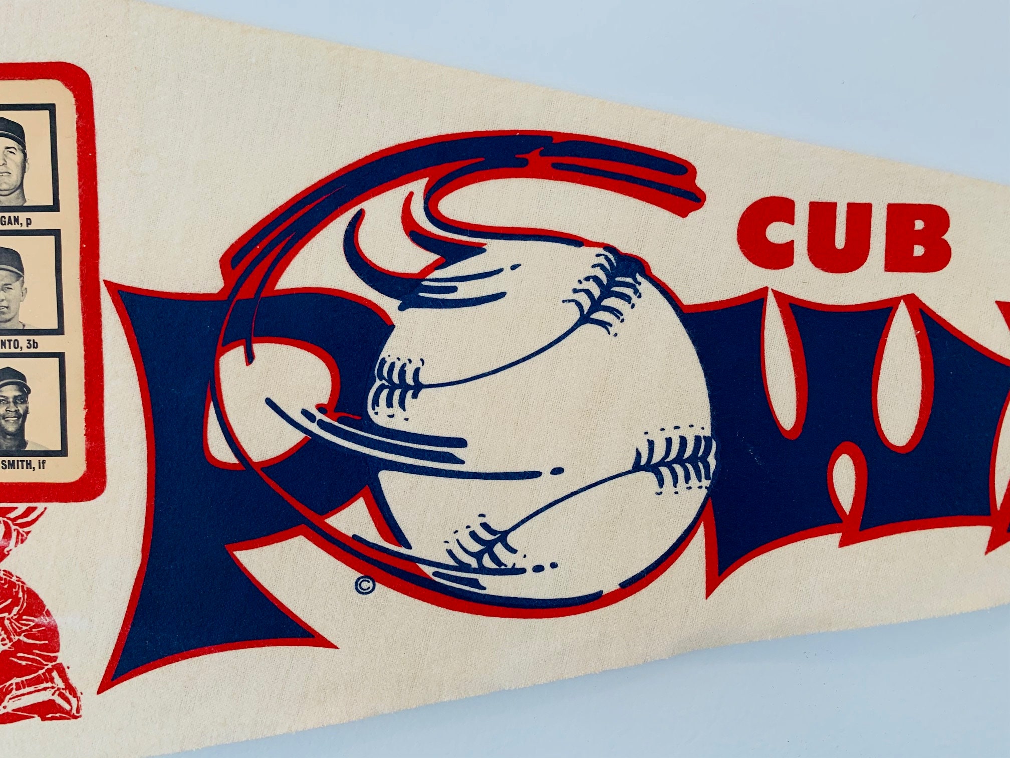 Vintage Chicago Cubs Cub Power Pennant circa 1969 | Etsy