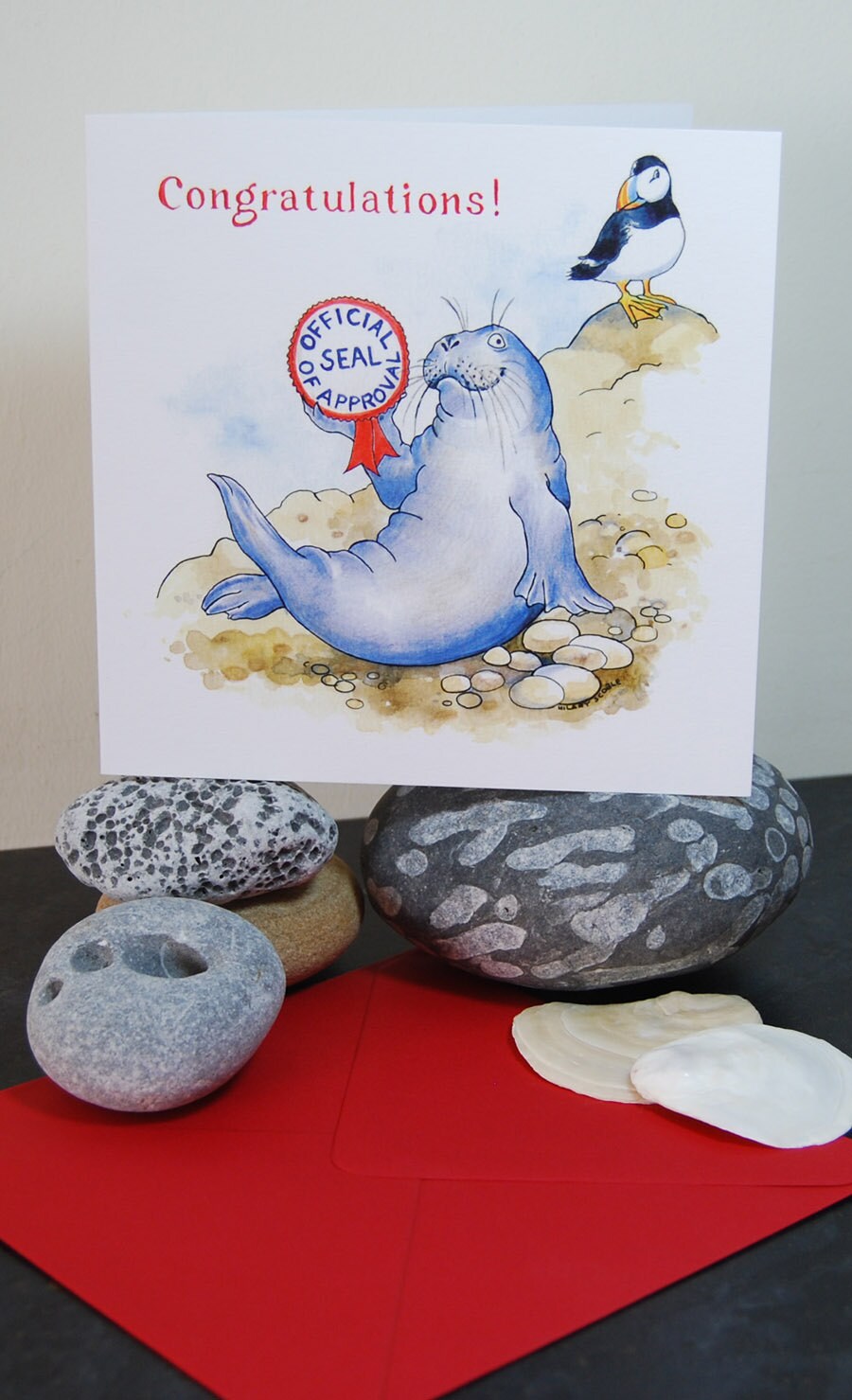 CONGRATULATIONS CARD Official Seal of Approval | Etsy