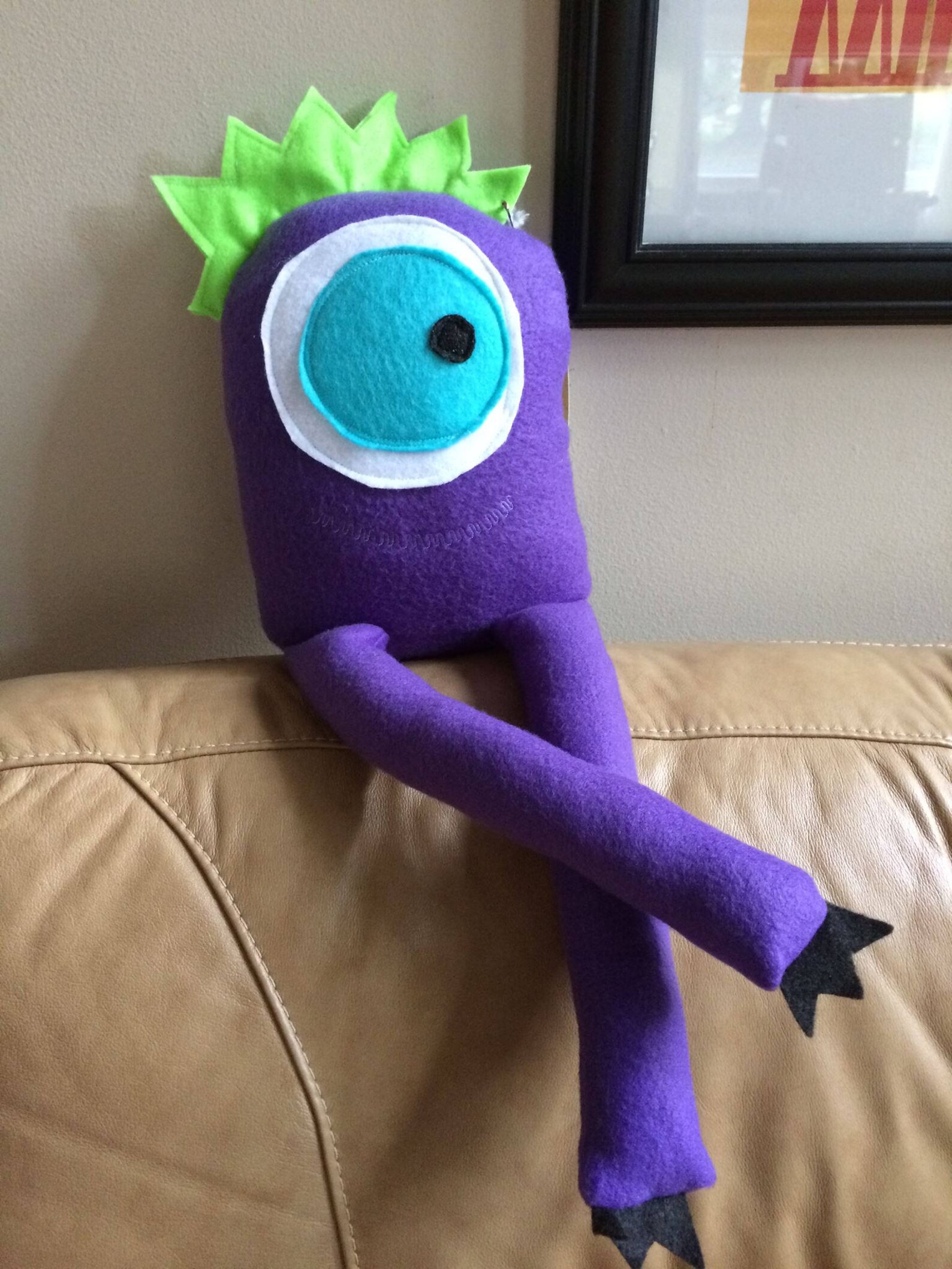 One eyed Monster Plush Funny Monsters Green Monster - Etsy 日本