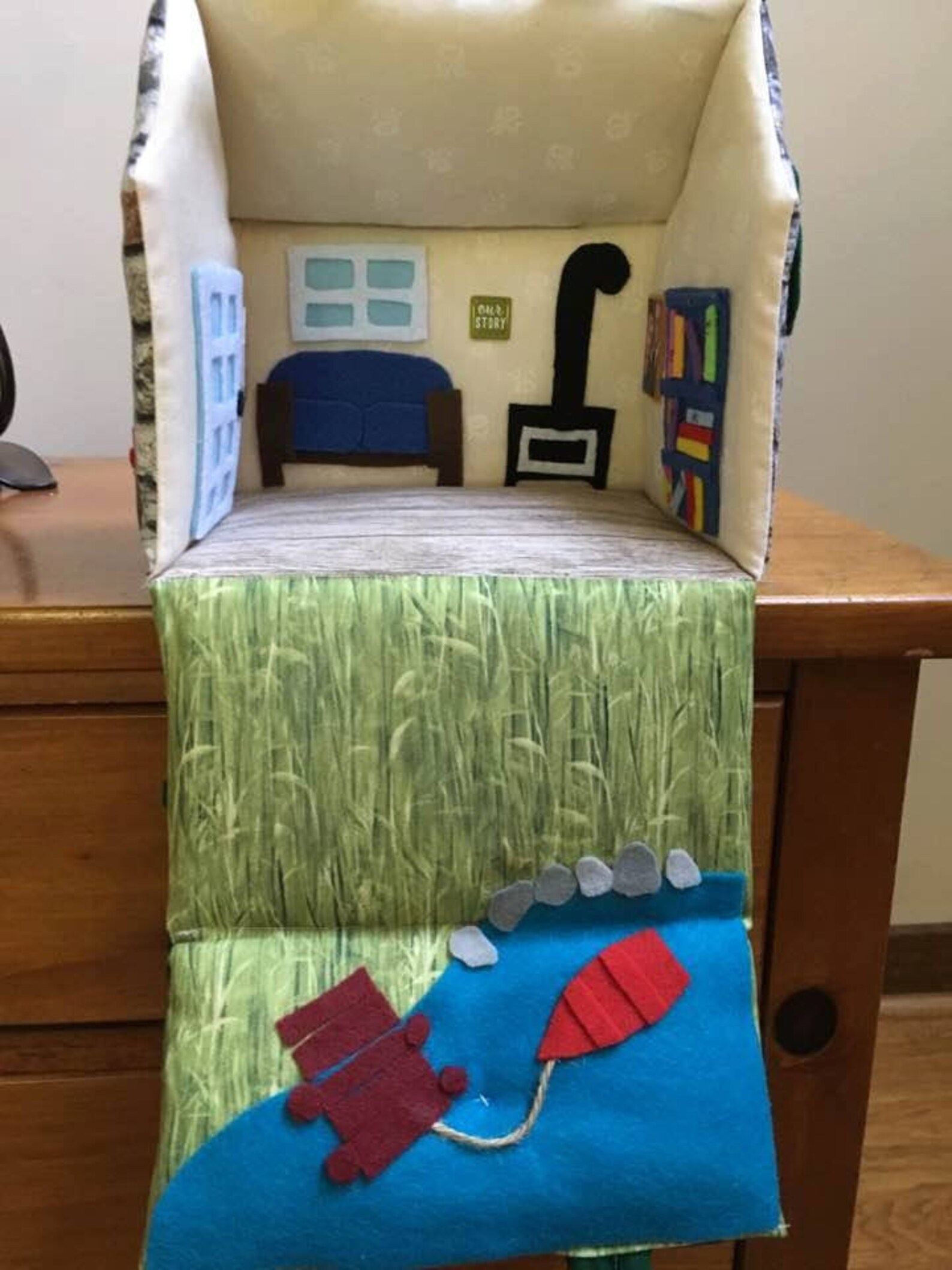 PORTABLE Travel Fabric Dollhouses- Representation of Your Own House ...