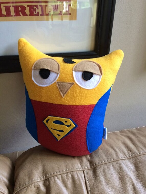Toys Stuffed Animals & Plushies Mini Superman Owl Plush Toy Inspired by ...