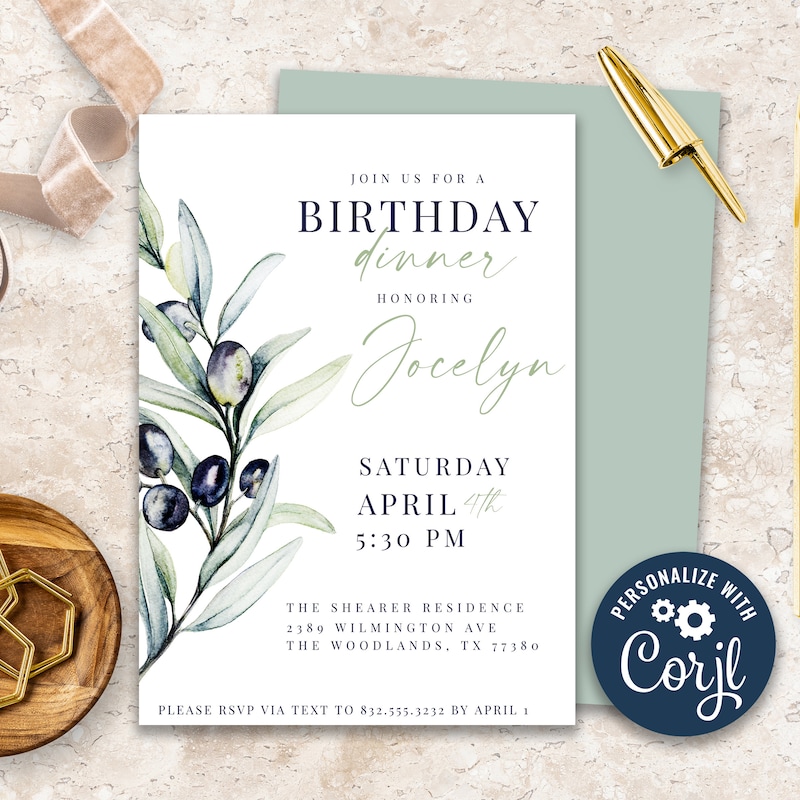 Branch Invitation - Etsy