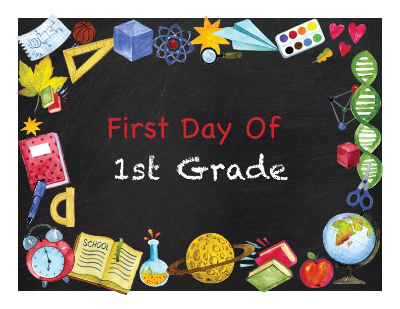First Day of School Back to School Printable - Etsy