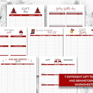 Christmas Planner Printable, Holiday Planner, Gift Budget Planner, Xmas ...