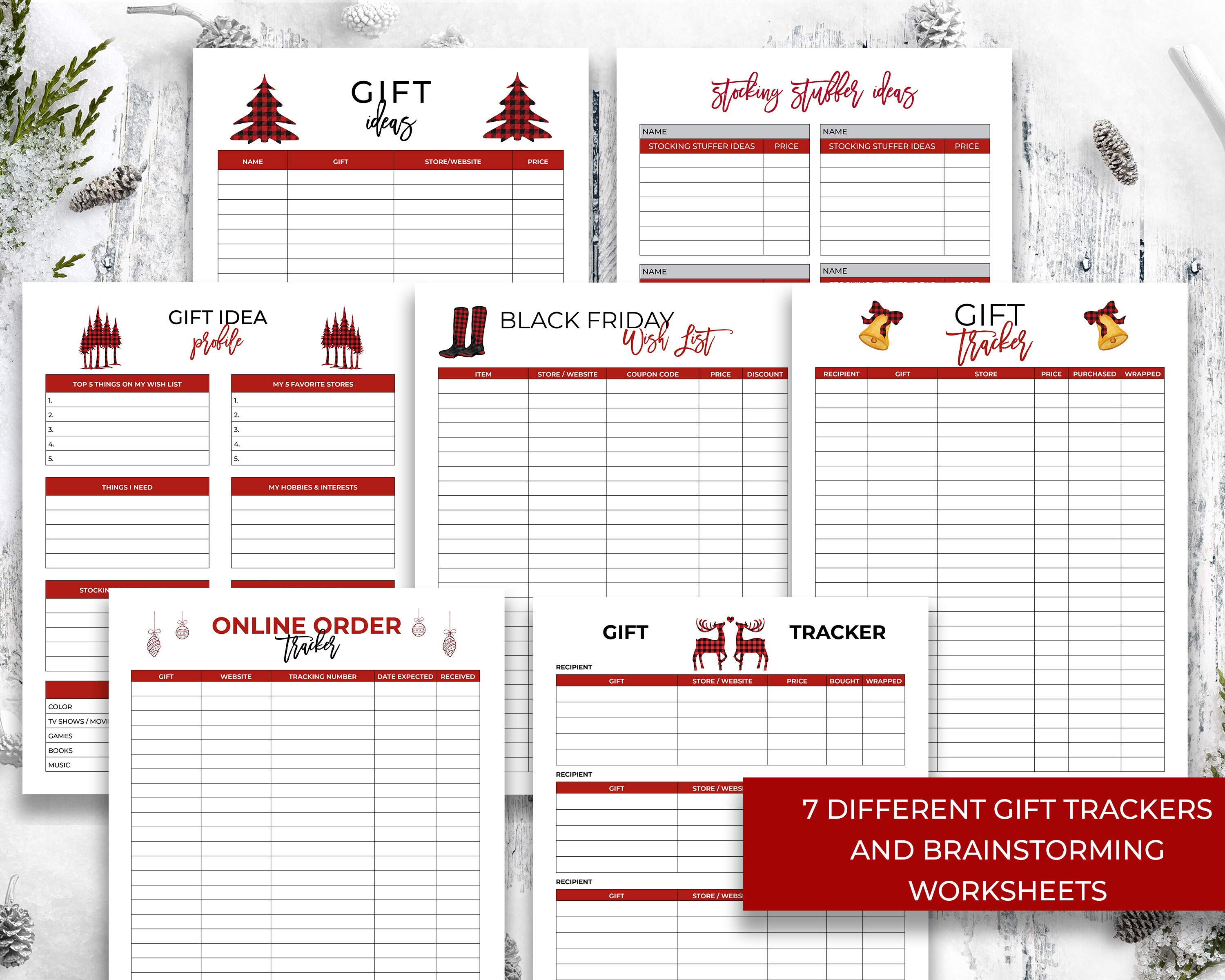 Christmas Planner Printable, Holiday Planner, Gift Budget Planner, Xmas ...