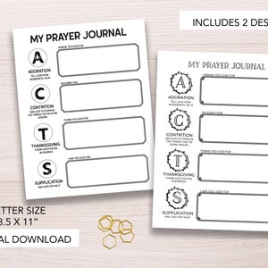 Children's PRAYER JOURNAL | Kid's Prayer List | Prayer Notes for Kids ...