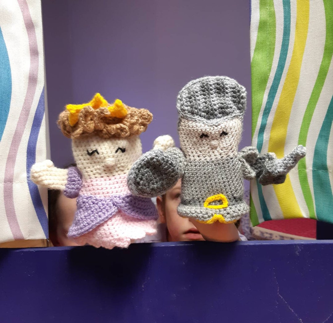 Puppet Set, Princess and Knight Hand Puppets Creative Play Classroom ...