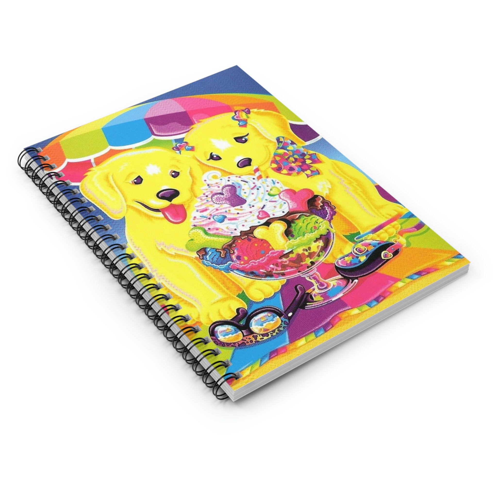 Lisa Frank Style Notebook Puppy - Etsy