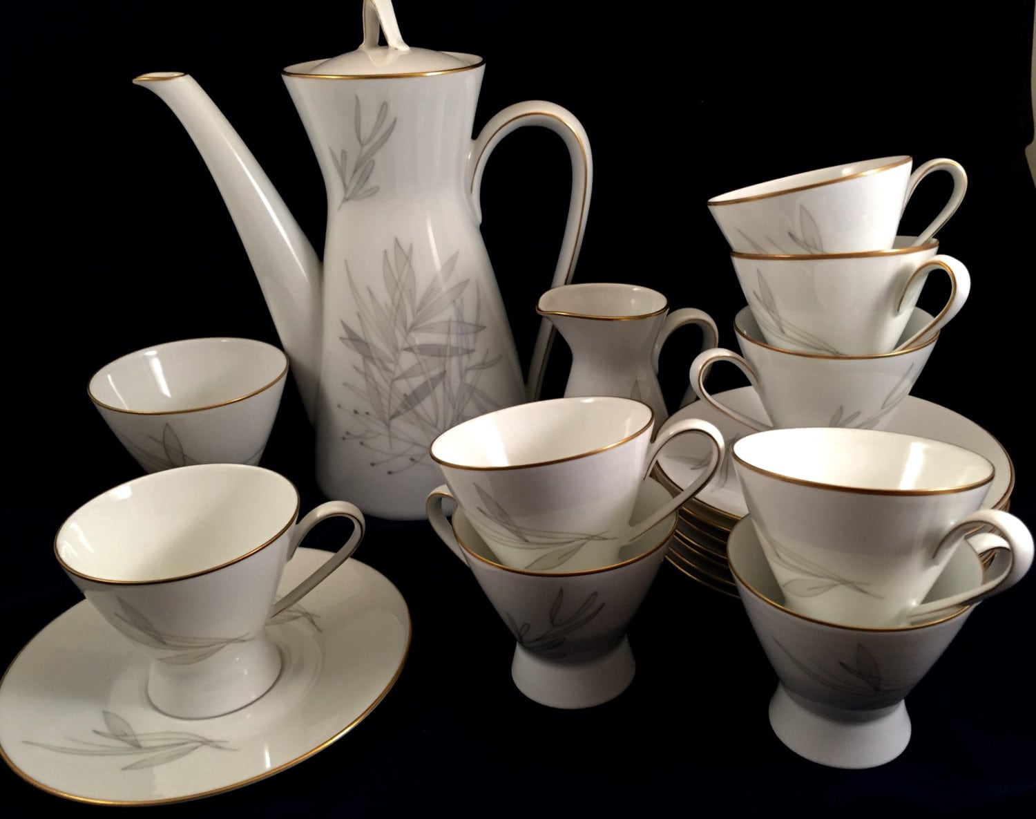 Mid Century ROSENTHAL Coffee Set for 8 Design by RAYMOND LOEWY | Etsy