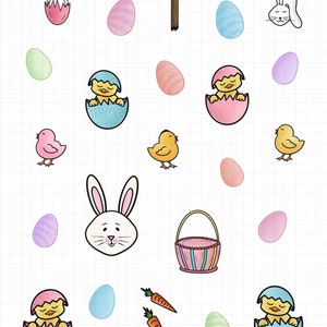 EASTER Digital Stickers for Goodnotes Planner, Cute Pre-cropped ...