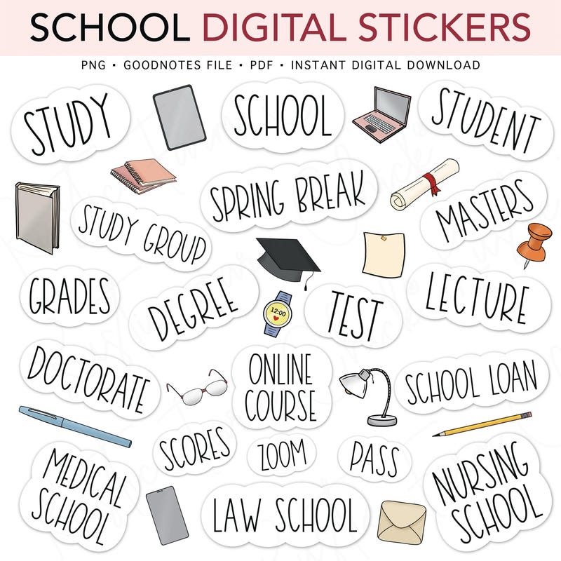 Student Planner Stickers - Etsy
