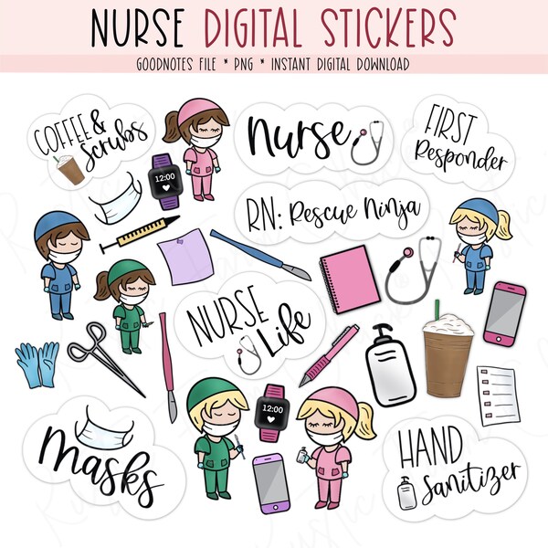 Printable Nursing Stickers - Etsy