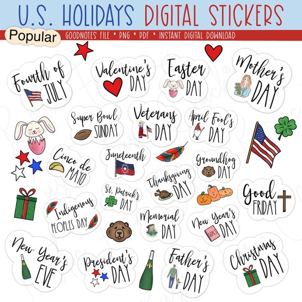 Digital Planner Stickers - Etsy