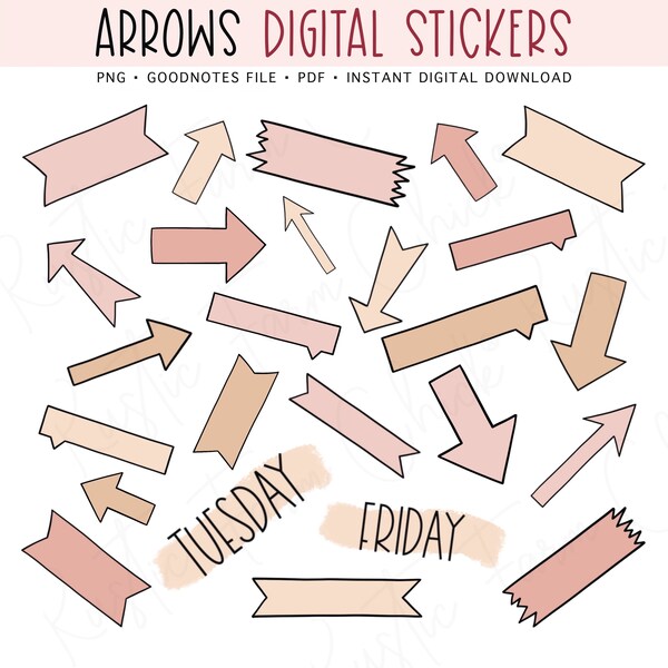 Arrow Stickers - Etsy