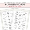 Printable Digital Floral Deco Stickers Pack: PNG Files + Goodnote ...