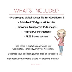 TEACHER Digital Stickers for Goodnotes, School Classroom Pre-cropped ...
